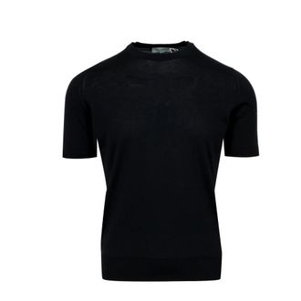 John Smedley Kempton T-Shirt - - Knitwear - Herren - Schwarzk - S