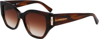 Longchamp Lunettes de Soleil LO764S N 211 STRIPED BROWN 51/17/140 Femme