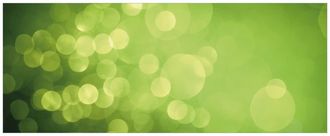 Wallario Poster - Abstrakte grüne Kreise grüne Lichtpunkte in Premiumqualität, Größe: 80 x 200 cm XXL-Poster