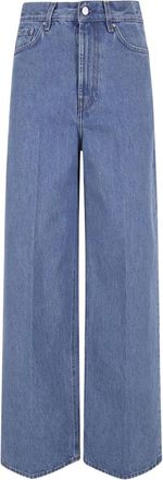 Toteme Femme, Jeans, Bleu, Taille: W26 L30 Wide Leg Denim
