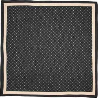 Benetton Foulard 62z9du01p écharpe, Noir, Taille Unique Femmes