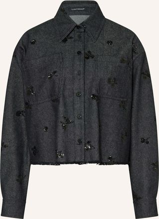 Luisa Cerano Luisa Cerano Jeansjacke Mit Pailletten blau
