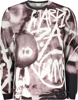 P.A.M. P.a.m., Homme, Tops, Noir, Taille: XL T-shirt imprim&eacute; &agrave; manches longues