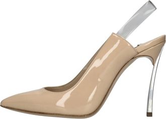 Casadei Escarpin Slingback Blade - Femme - Chaussures - Beige - Taille: 35 EU