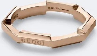 Gucci Bague Link to Love en or rose 18 ct