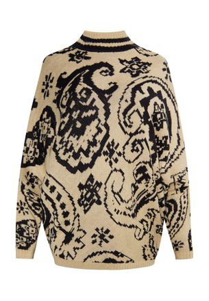 Usha Poncho-Pullover Damen Beige