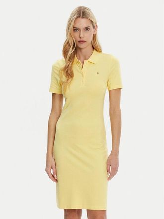 Tommy Hilfiger Kleid f&uuml;r den Alltag WW0WW43228 Gelb Slim Fit