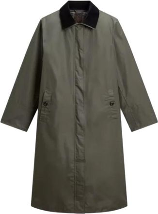 Woolrich Einreiher-Mantel - - Coats - Damen - Gr&uuml;n - M