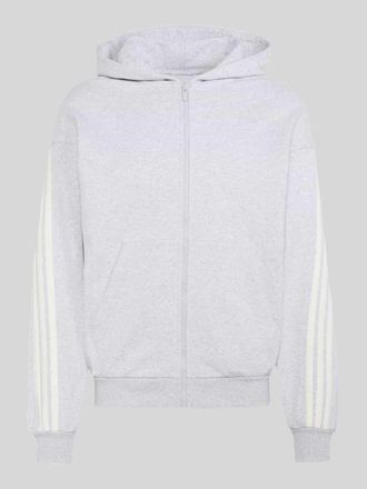 adidas Relaxed Fit Sweatjacke aus reiner Baumwolle mit Kapuze