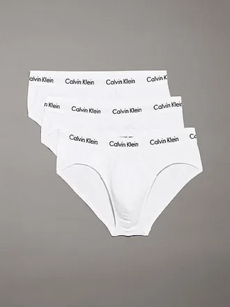 Calvin Klein 3er-pack Slips - Cotton Stretch - White - Herren - XL