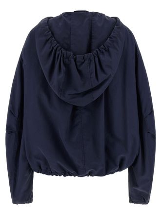 The Attico Womens Blue Polyamide Bomber Clothing