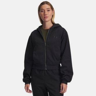 Under Armour Icon Vida Fleece Hoodie für Damen Schwarz / Schwarz XXL