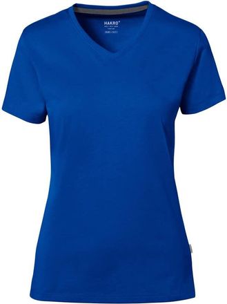 HAKRO Damen-V-Shirt Cotton-Tec, Royalblau, 3XL