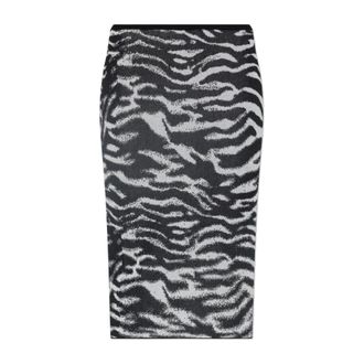 The Attico Femme, Jupes, Noir, Taille: 36 FR Jupe imprim&eacute; animalier