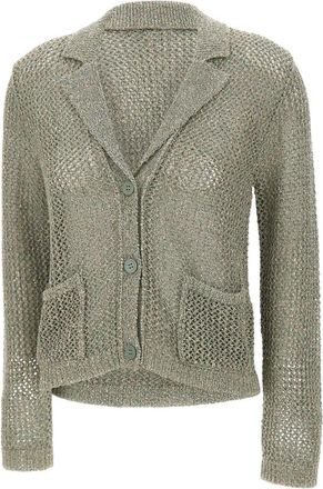 KANGRA Femme, Pulls, Vert, Taille: 38 FR Cropped Cardigan