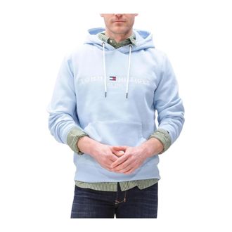 Tommy Hilfiger Logo Hoody - - Sweatshirts & Hoodies - Herren - Blau - S