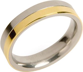 Boccia Unisex-Ring Titan teilvergoldet Gr. 64 (20.4) - 0129-0264