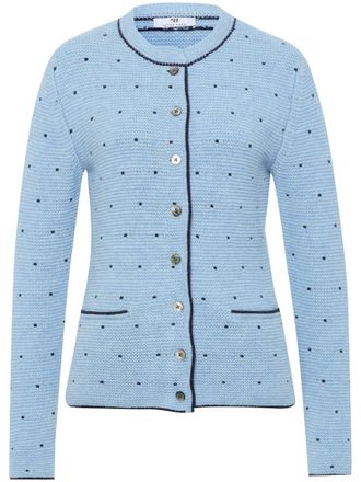 Peter Hahn Strickjacke Rundhals-Ausschnitt Peter Hahn mehrfarbig