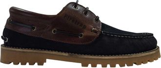 Firetrap Jose Klassisch Schuhe f&uuml;r Herren, Leder (Marine/Braun)