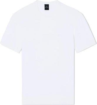 A|X Armani Exchange Cotton Knit T-shirt - - Tops - Herren - Wei&szlig; - XL