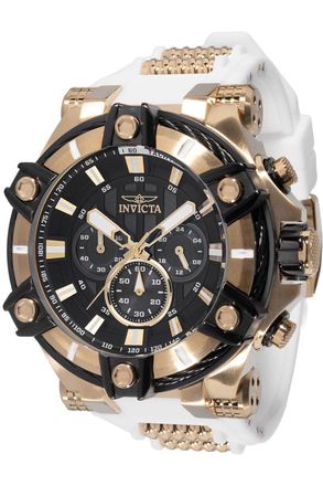 Invicta Bolt 49806 Herren Uhr - Quartz Bewegung - Edelstahl mit schwarzem Zifferblatt - 52 mm