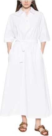 Max Mara Femme, Robes, Blanc, Taille: 36 FR Albero Shirt Dress