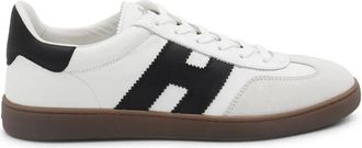 Hogan Low-Top Sneaker - White And Black Leather Sneakers - Gr. 6_5 - in Wei&szlig; - f&uuml;r Damen