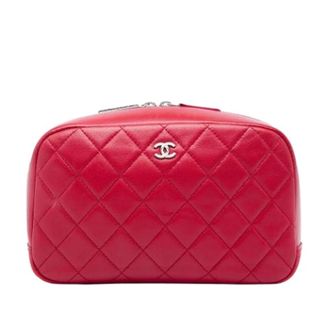 Chanel Pre-owned Zip-Around Pouch - Femme - Pre-owned - Rouge - Taille: ONE Size