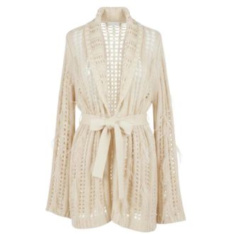 Twinset Damen, Strickwaren, Beige, MGr&ouml;&szlig;e
