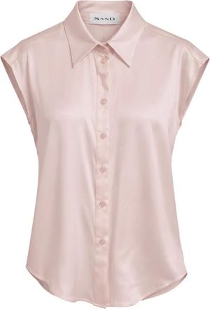 Sand Copenhagen Sand, Femme, Blouses et Chemises, Rose, Taille: 38 FR 3176 Matt Latia Top