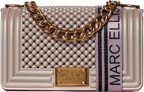 Marc Ellis Marc Ellis New York Sac à bandoulière pour femme Rubber 100% Rubber 19x11x6,5 cm, Gris et cuivre, Taille unique