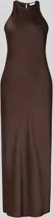 Vila Abendkleid aus Satin mit Rundhalsausschnitt Modell RAVENNA
