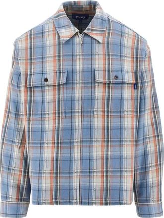 Awake NY Homme, Chemises, Multicolore, Taille: XL Rivington Zip Flannel