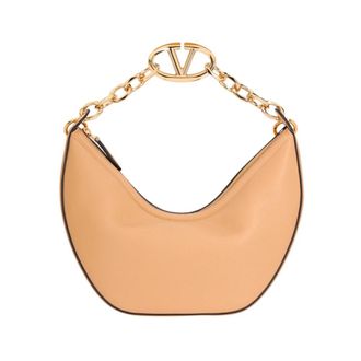 Valentino Garavani VLogo Moon Bag - - Bags - Damen - Beige - ONE SIZE