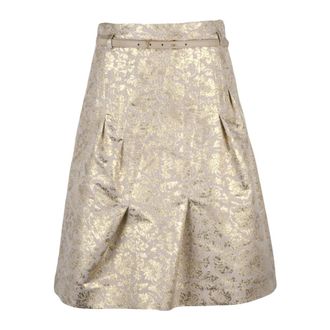 Max Mara Pascia Gonna in Broccato - - Skirts - Damen - Beige - S