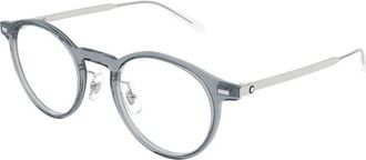 Montblanc Montblanc, Homme, Accessoires, Gris, Taille: 48 MM Round Optical Frame