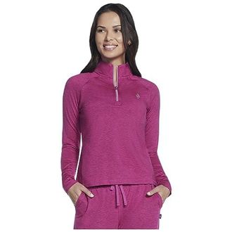 Skechers Knits Ultra Go 1/4 Zip, Rose, XS