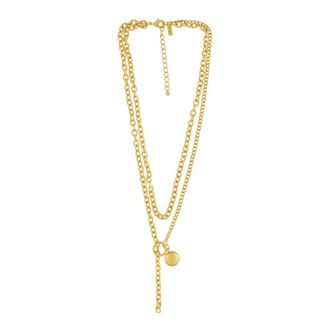 Dansk Copenhagen Chunky Ball Anh&auml;nger Halskette Goldplattierung - - Accessories - Damen - Gelb - ONE SIZE