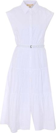 Michael Michael Kors Robe Au Genou - Blanc