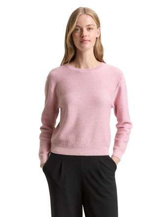 Tom Tailor Strickpullover mit Rundhalsausschnitt