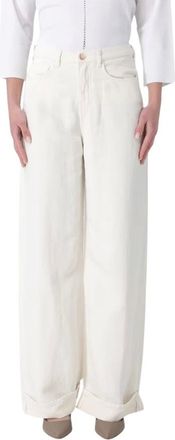 Emporio Armani Femme, Jeans, Blanc, Taille: W28 Wide Jeans