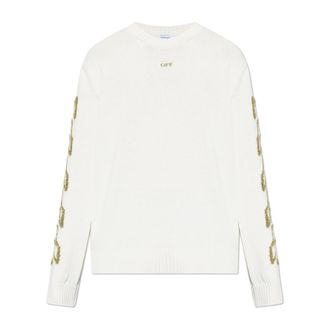 Off-white Logo Sweater - - Sweatshirts & Hoodies - Herren - Beige - S