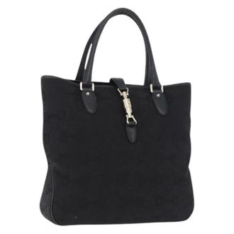 Gucci Sac Cabas Pre-owned en Toile - Femme - Pre-owned - Noir - Taille: ONE Size