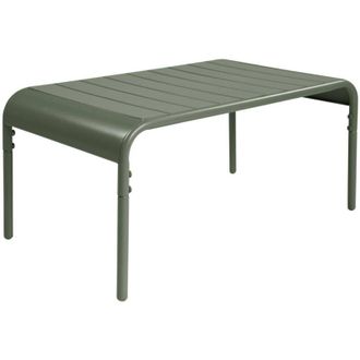 Sweeek Rechteckiger Couchtisch aus Stahl f&uuml;r den Garten