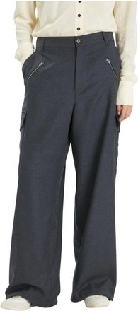 Barena Pantalon large - Femme - Pantalons - Gris - Taille: 34 FR