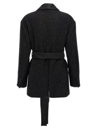 Max Mara Womens Black Viscose Blazer Clothing