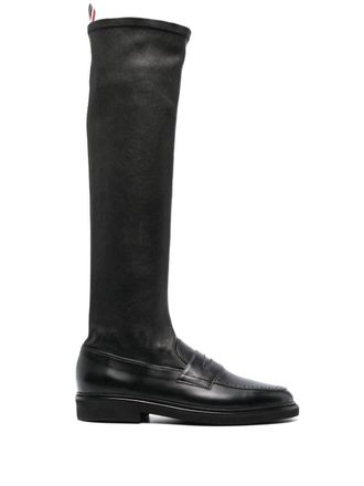 Thom Browne bottes &agrave; entaille penny - Noir