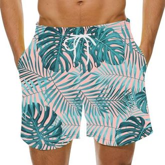 Generic Short de plage d&eacute;t&eacute; pour homme - Paysage d&eacute;t&eacute; insolite - Impression num&eacute;rique avec taille &eacute;lastique - Style d&eacute;contract&eacute; - Short de plage - Vacances - 