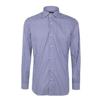 Barba Gestreiftes Hemd - - Shirts - Herren - Blau - XL