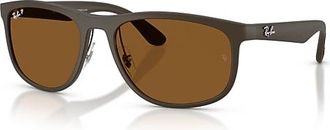 Ray-Ban Rb4468 Polarized Ultra Lenses Sonnenbrillen Sand Braun Fassung Kupfer Glas Polarisiert 59-18